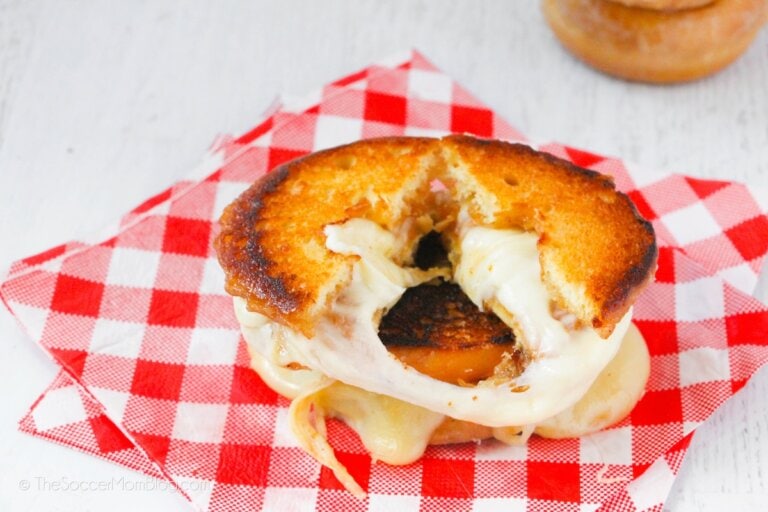 Donut Grilled Cheese Sandwich - The Soccer Mom Blog