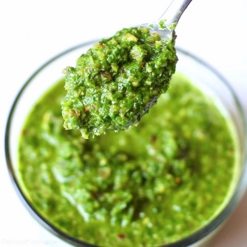 Homemade Chimichurri Sauce with Fresh Herbs - The Soccer Mom Blog