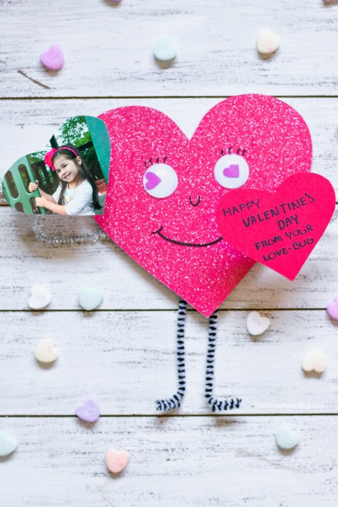 3D Love Bug Valentine Craft - The Soccer Mom Blog