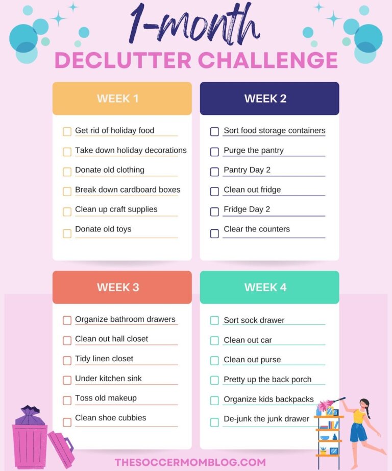 28-Day Declutter Challenge - The Soccer Mom Blog