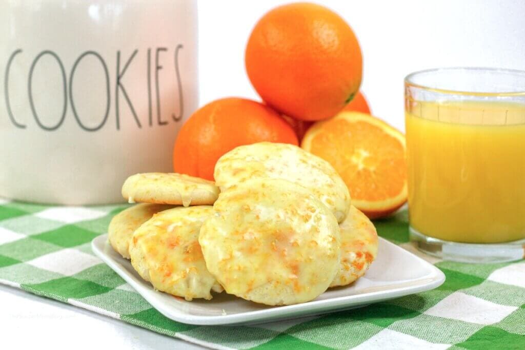 Fresh Orange Juice Cookies with Orange Glaze - The Soccer Mom Blog