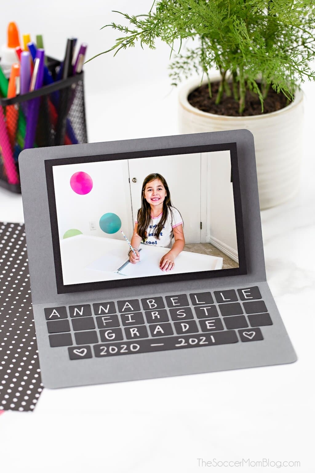 Back to School Laptop Craft - The Soccer Mom Blog