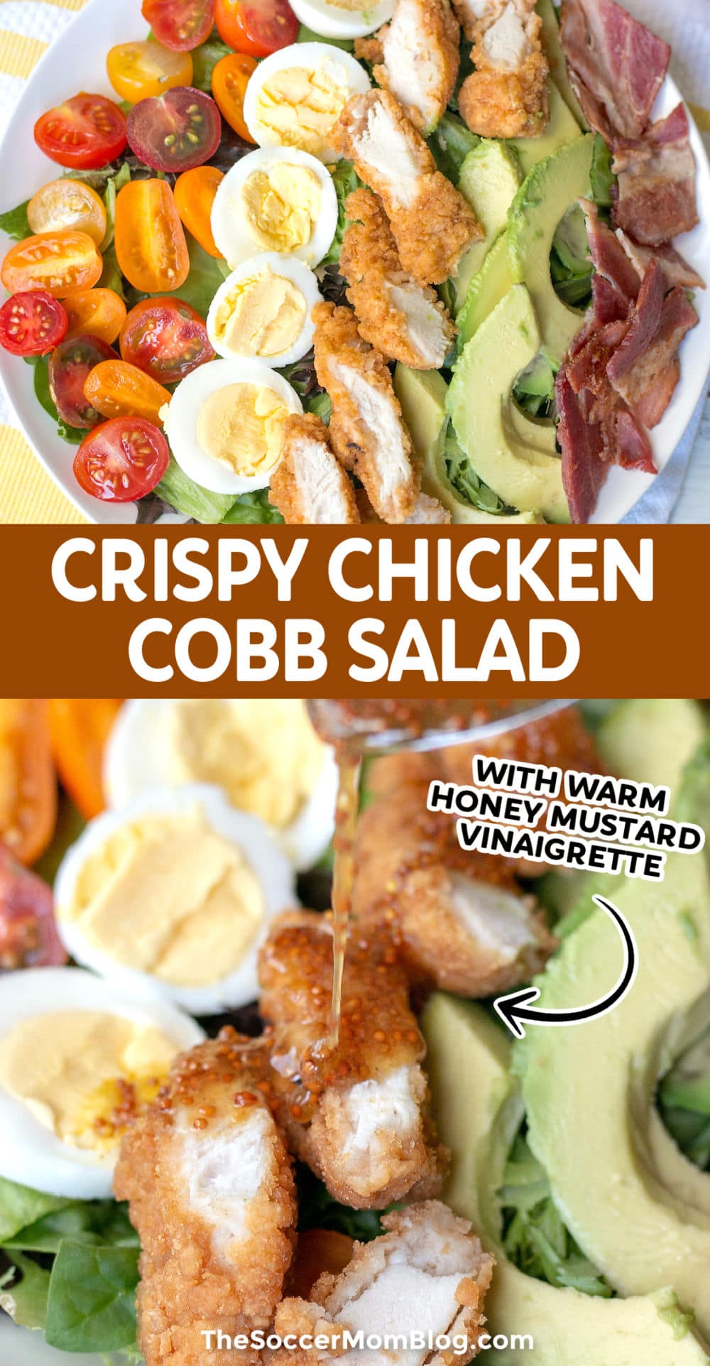 Crispy Chicken Cobb Salad - The Soccer Mom Blog