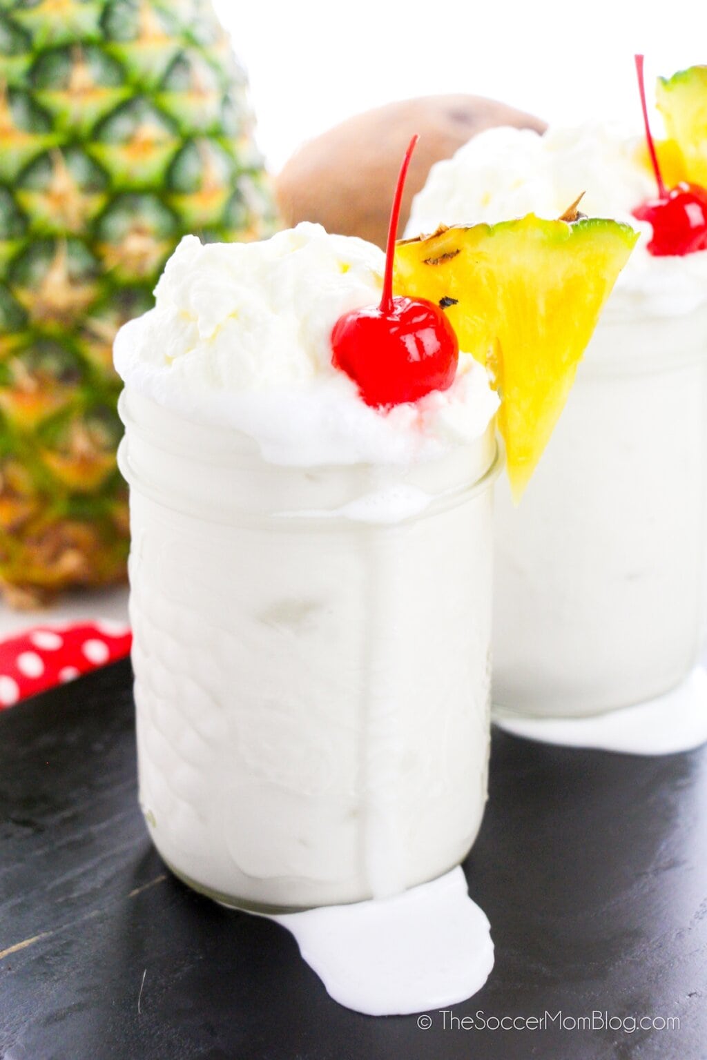 Frozen Piña Colada Recipe - The Soccer Mom Blog