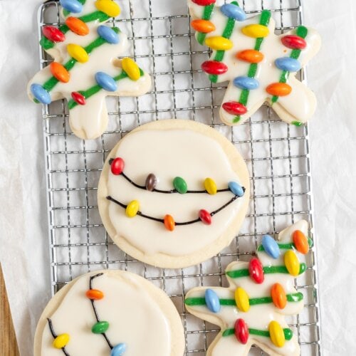 Christmas Light Cookies (2 Ways) - The Soccer Mom Blog