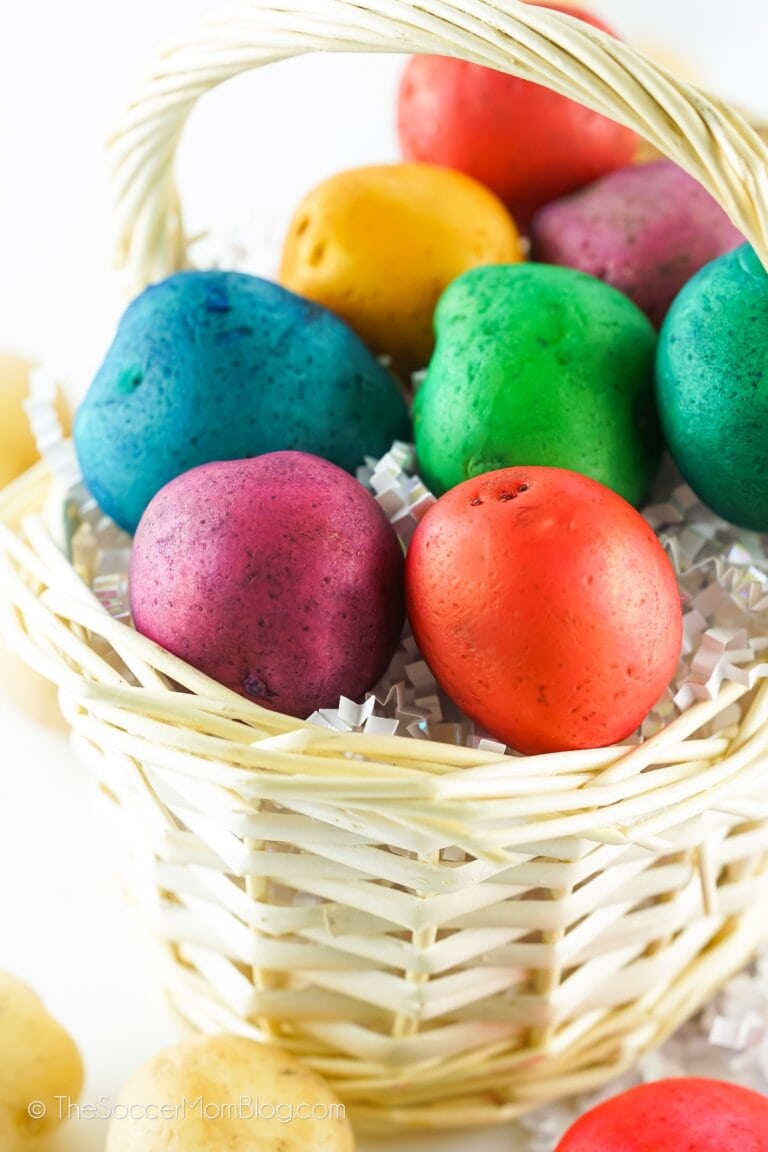 How to Dye Potatoes Like Easter Eggs - The Soccer Mom Blog