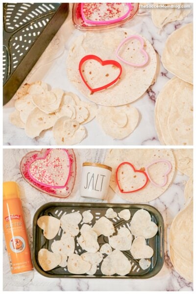 Heart Shaped Tortilla Chips - The Soccer Mom Blog