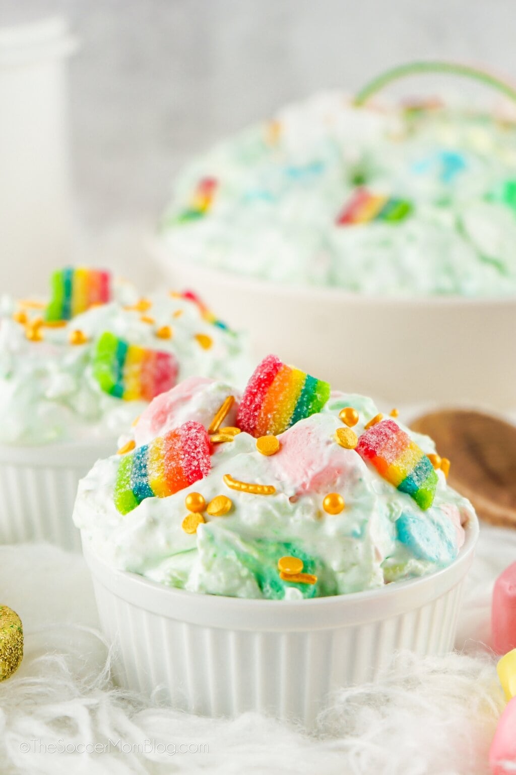 St. Patrick's Day Fluff Salad - The Soccer Mom Blog