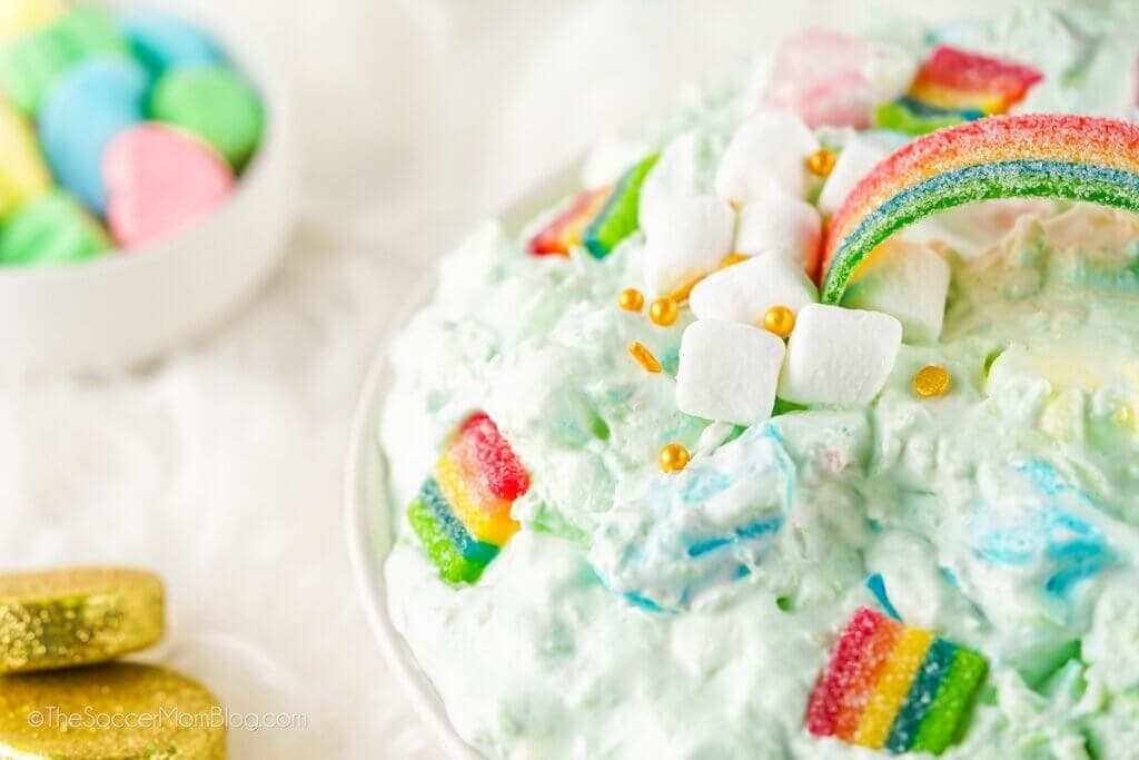 St. Patrick's Day Fluff Salad - The Soccer Mom Blog