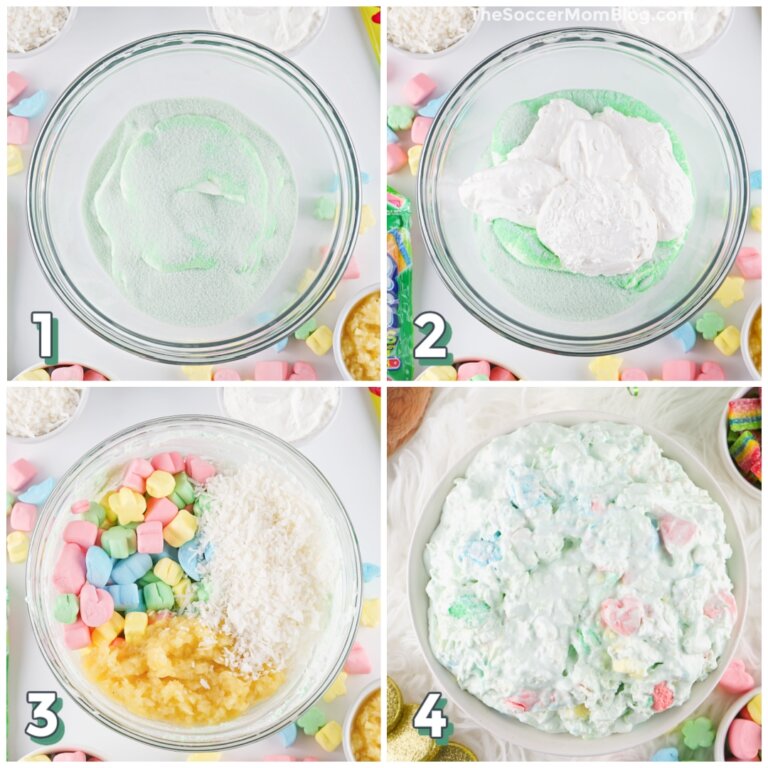St. Patrick's Day Fluff Salad - The Soccer Mom Blog