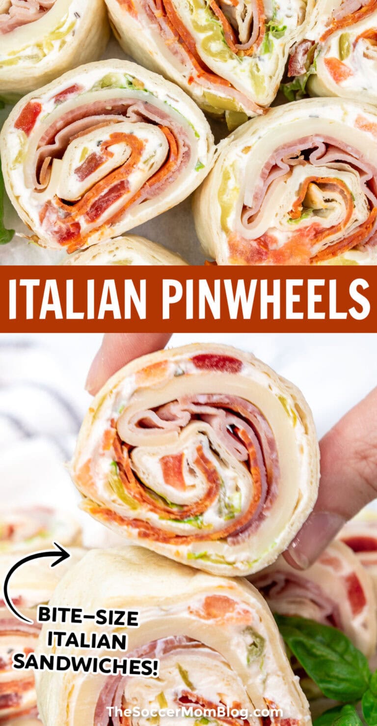 Italian Pinwheels Recipe - The Soccer Mom Blog