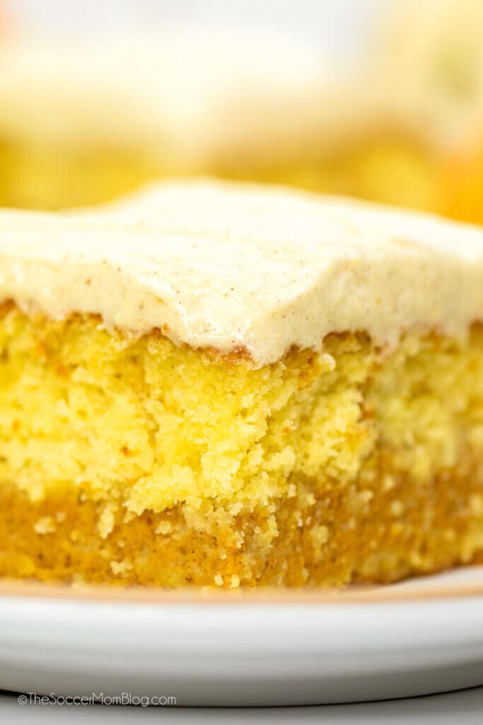Pumpkin Magic Cake - The Soccer Mom Blog