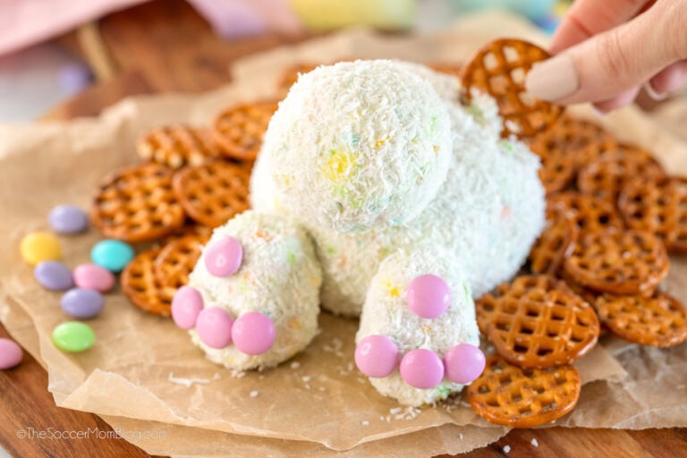Bunny Butt Cheese Ball Dessert - The Soccer Mom Blog