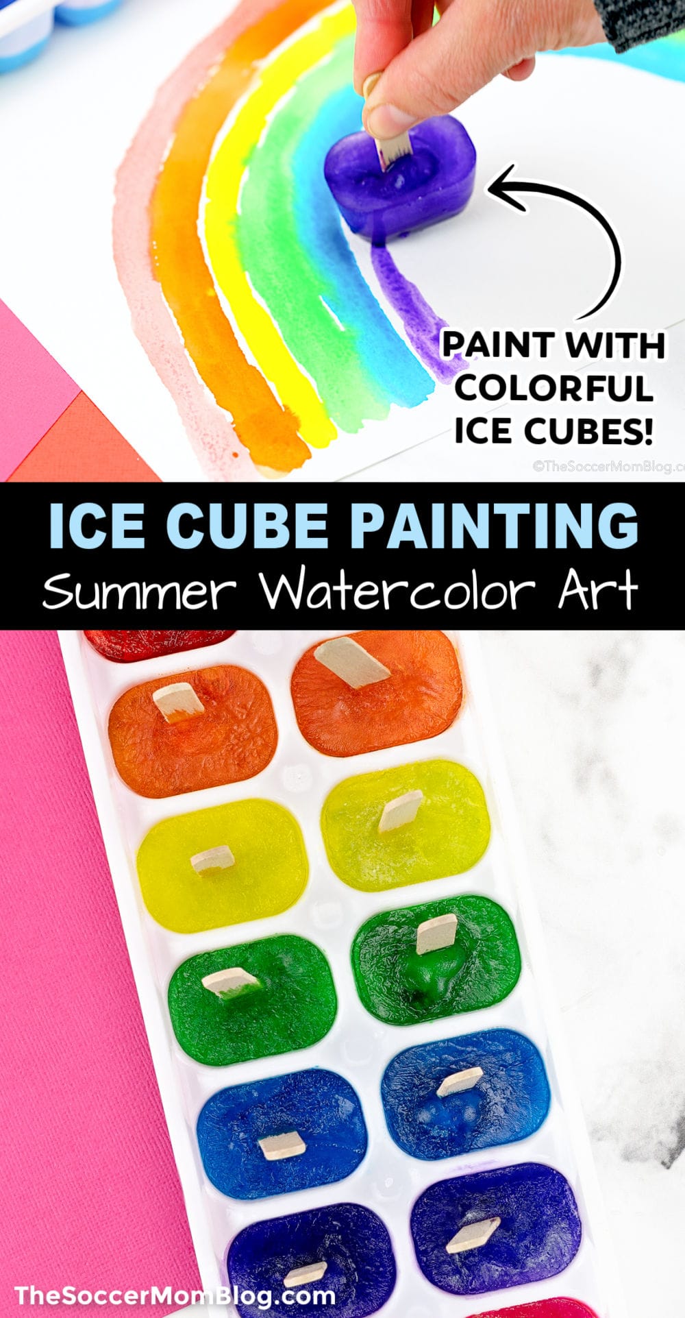 Painting with Ice Cubes - The Soccer Mom Blog