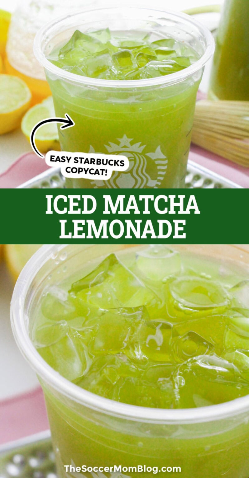 Iced Matcha Lemonade (Starbucks Copycat) - The Soccer Mom Blog