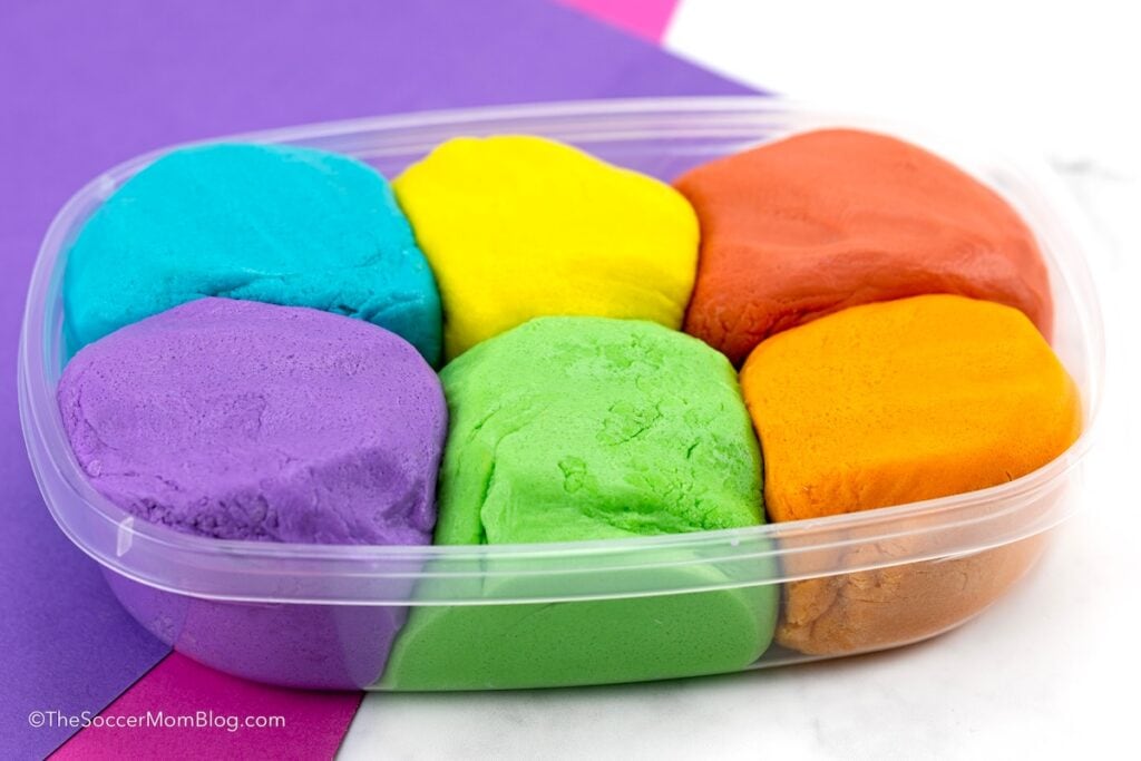 No Cook Playdough Recipe - The Soccer Mom Blog