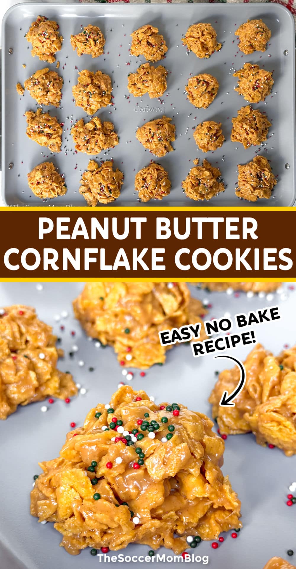 Peanut Butter Cornflake Cookies - The Soccer Mom Blog