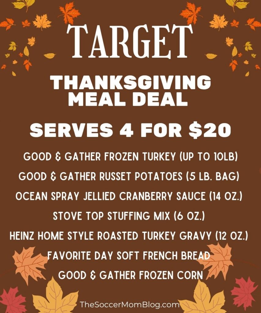 Thanksgiving Meal Deals for 2025 - The Soccer Mom Blog