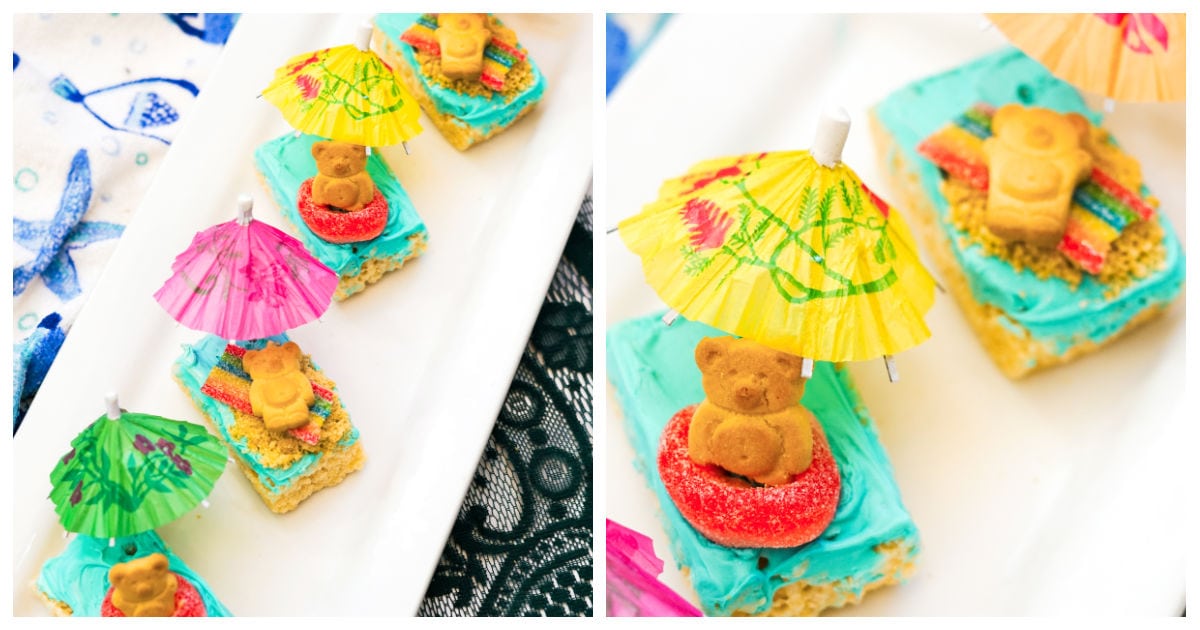 Beach Day Rice Krispie Treats - The Soccer Mom Blog